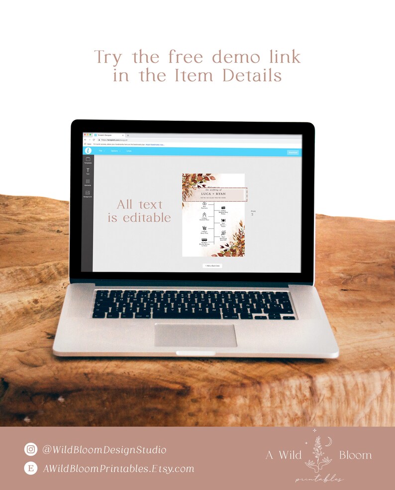 Fall Wedding Timeline Template Welcome Timeline Poster | Etsy