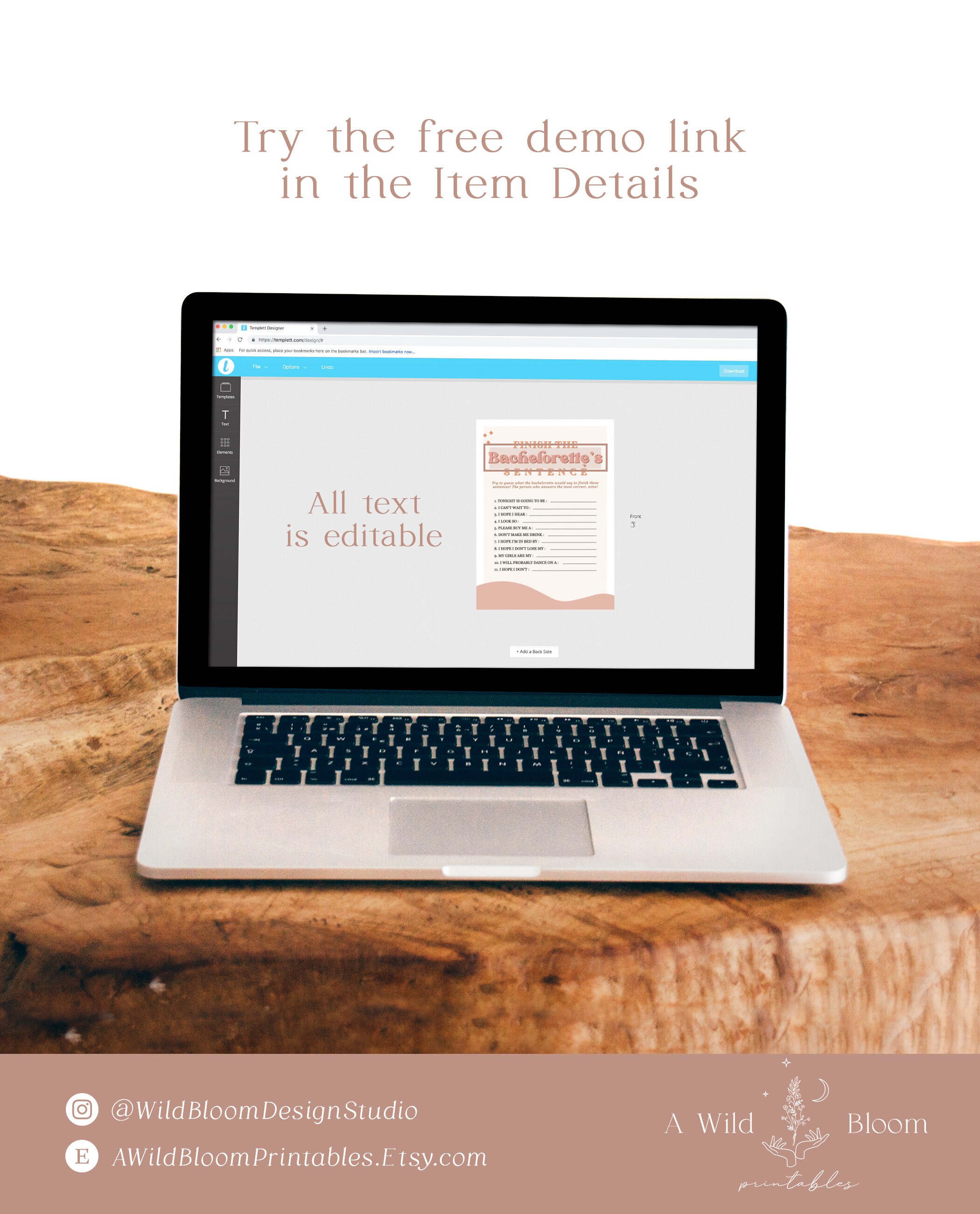 Retro Finish the Sentence Game Fun Bachelorette Party Game - Etsy