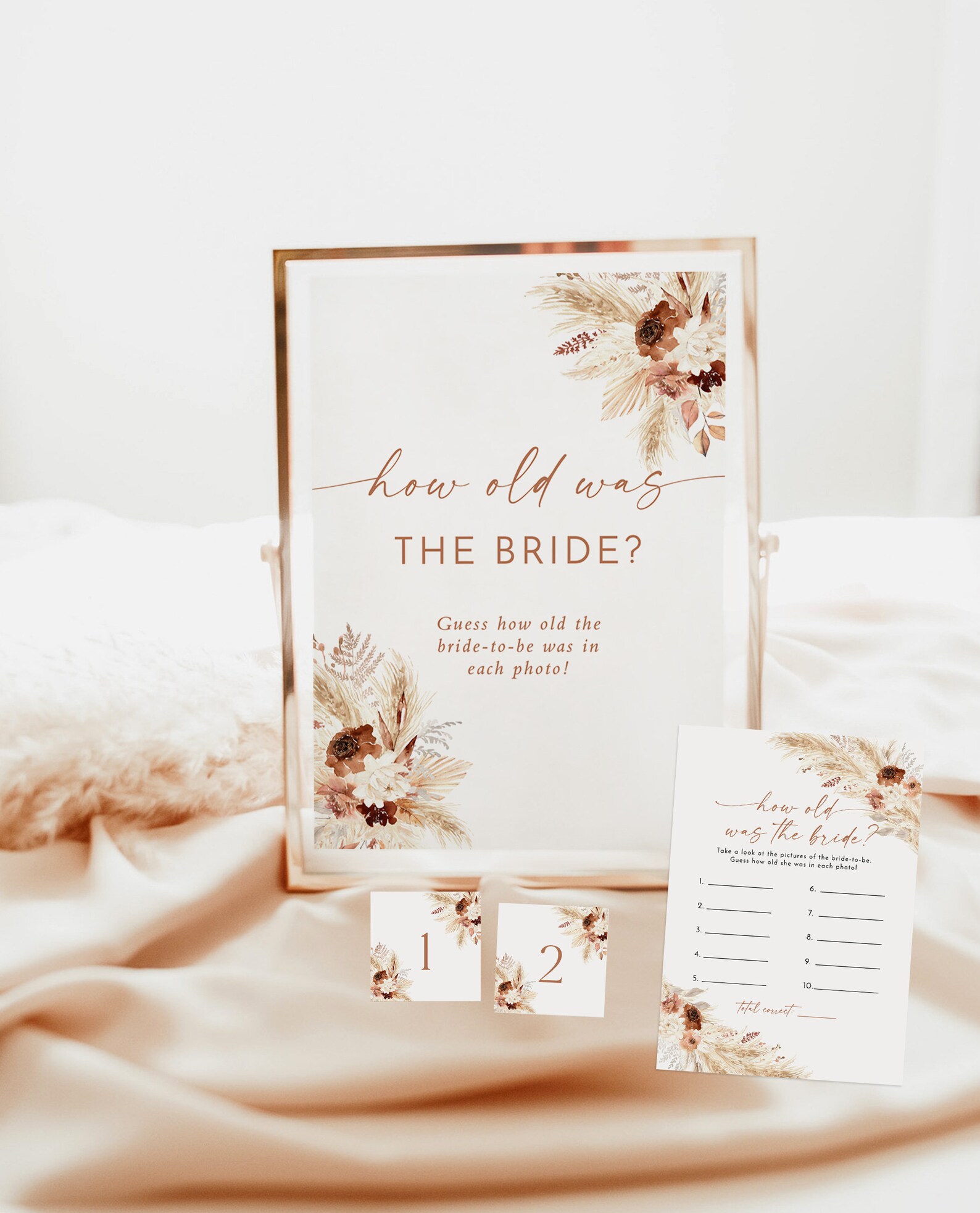 How Old Was the Bride Game, Guess the Bride's Age, Bride-to-be Bridal ...