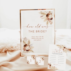 How Old Was the Bride Game, Guess the Bride's Age, Bride-to-be Bridal ...