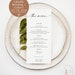 Modern Wedding Dinner Menu Minimalist Wedding Menu Wedding Food Menu ...