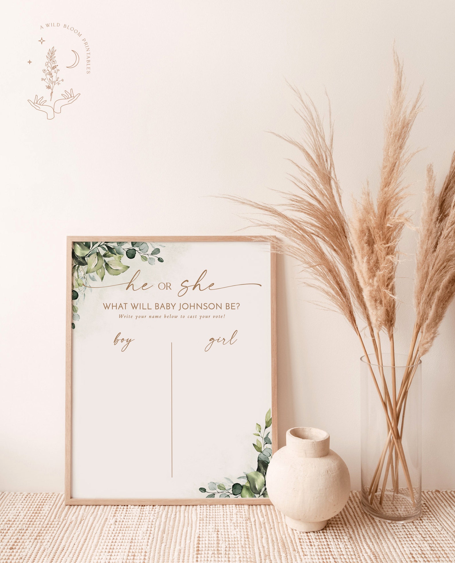 He or She What Will Baby Be Sign, Gender Guess Board, Gender Neutral ...