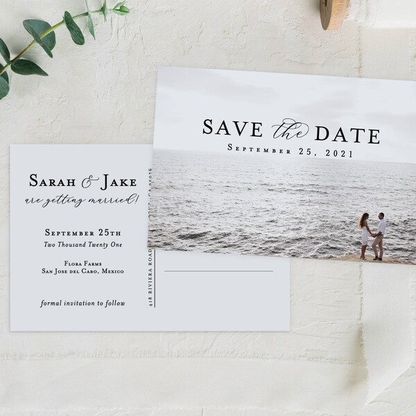 Rustic Save the Date - Etsy