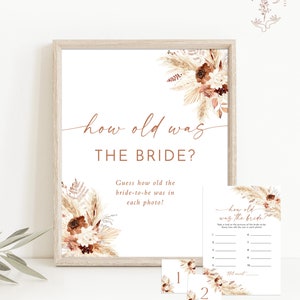 How Old Was the Bride Game, Guess the Bride's Age, Bride-to-be Bridal ...