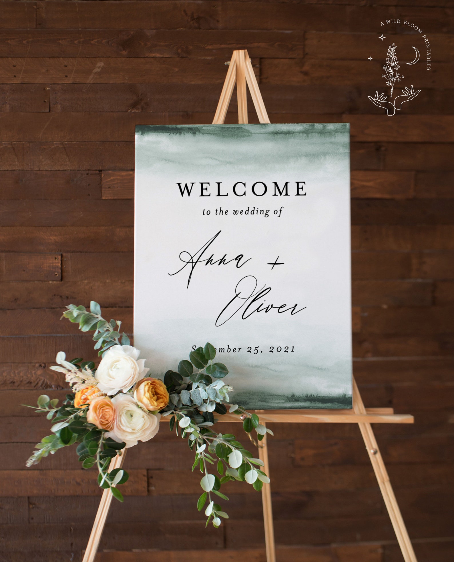 Editable Watercolor Welcome Sign Printable Wedding Poster | Etsy