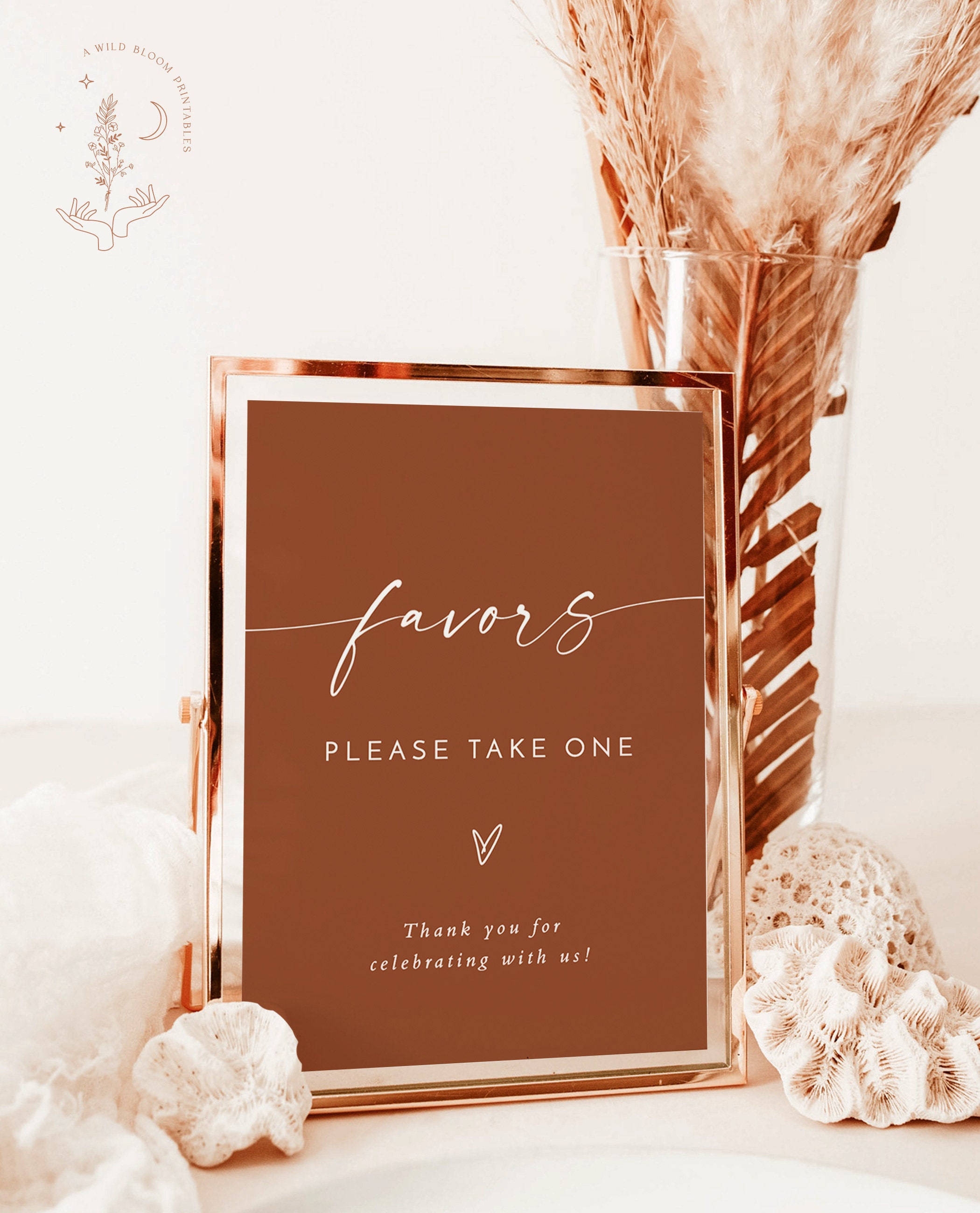 Minimalist Favors Sign Modern Wedding Favors Sign Template | Etsy