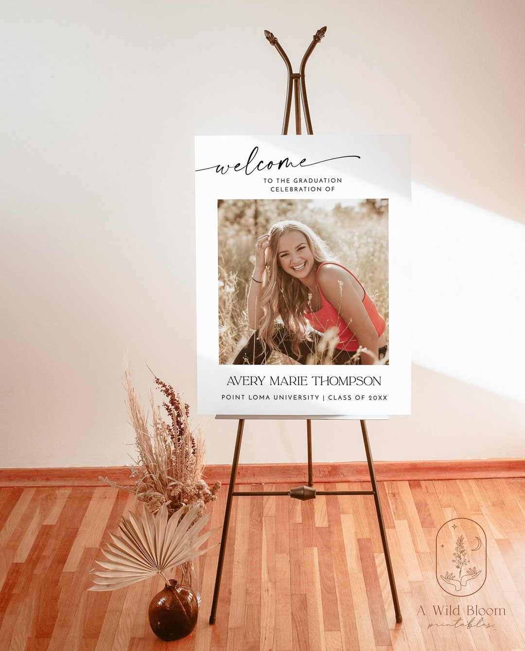 Graduation Party Welcome Sign Template, Photo Graduation Welcome Poster ...