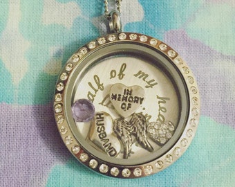 Half Heart Locket - Etsy