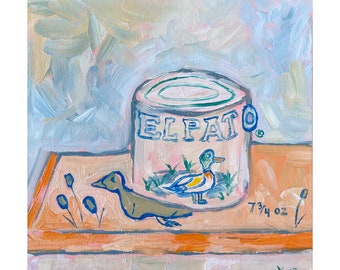El Pato Can Art Print Duck Wall Art Pop Art Poster Illustrated ...