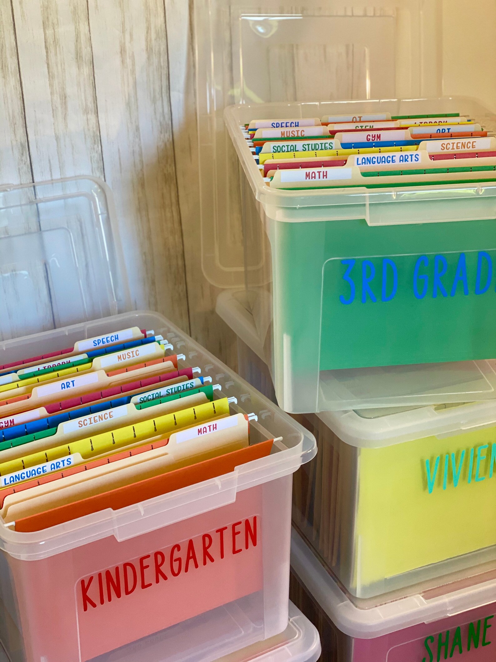 Memory Bin Kit DIY Memory File Kit Kids Milestone Tote - Etsy