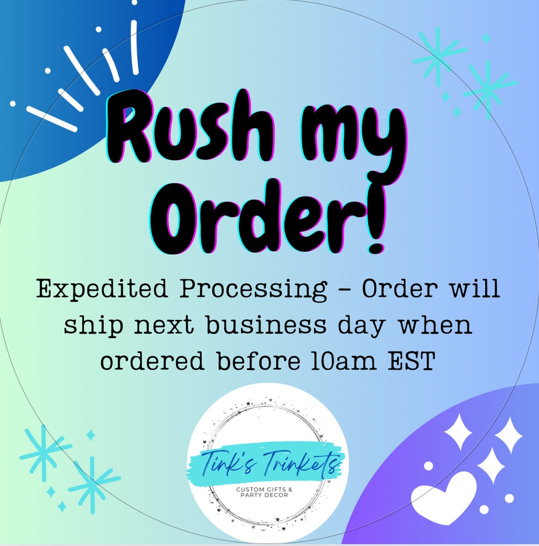 Rush Order Add-on - CAKE TOPPERS ONLY! - Etsy