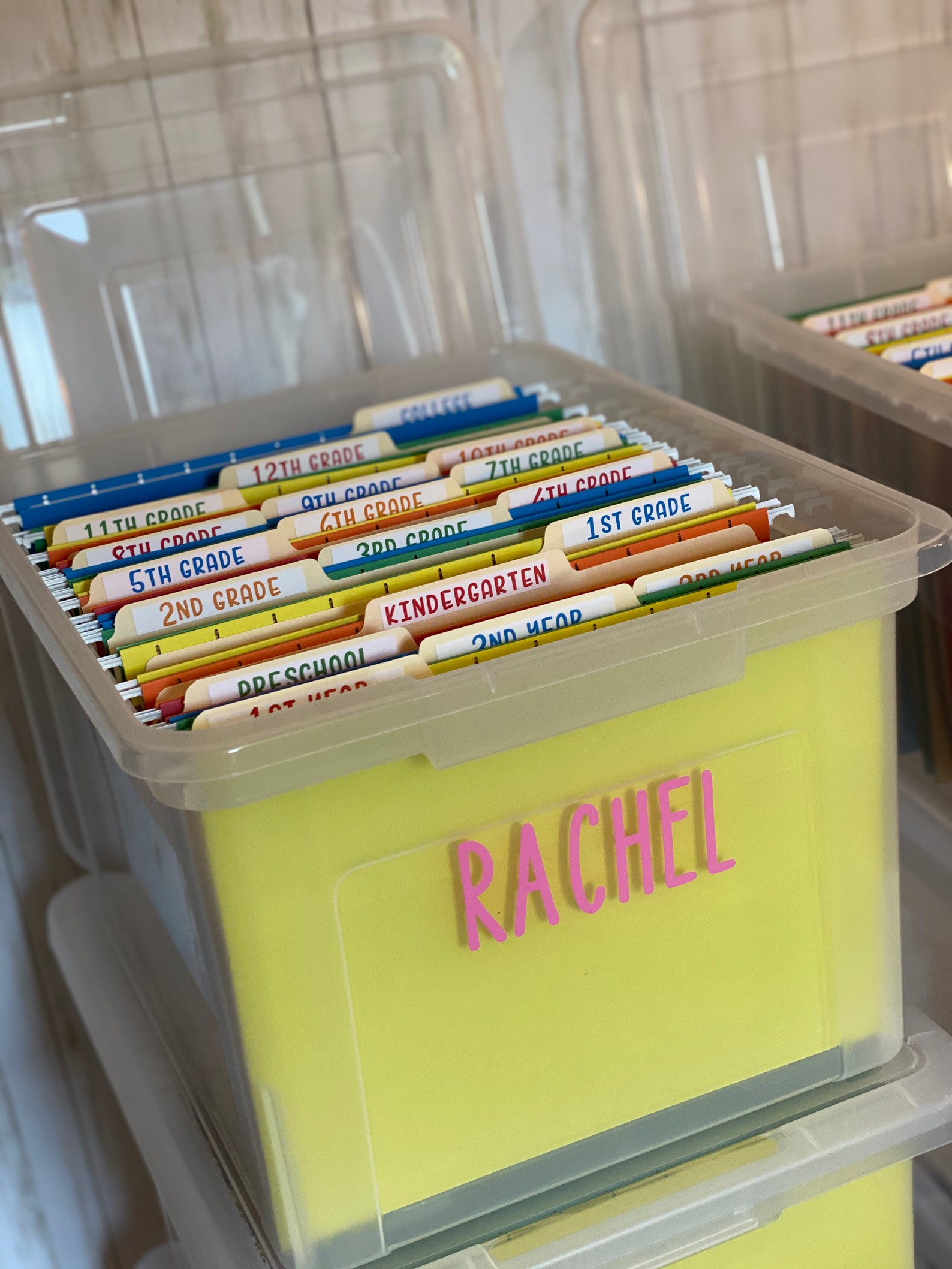 Memory Bin Kit DIY Memory File Kit Kids Milestone Tote - Etsy