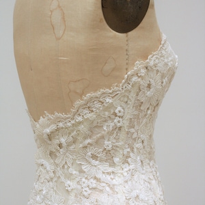 Beaded Ivory French Lace Bridal Corset, 36A - Etsy