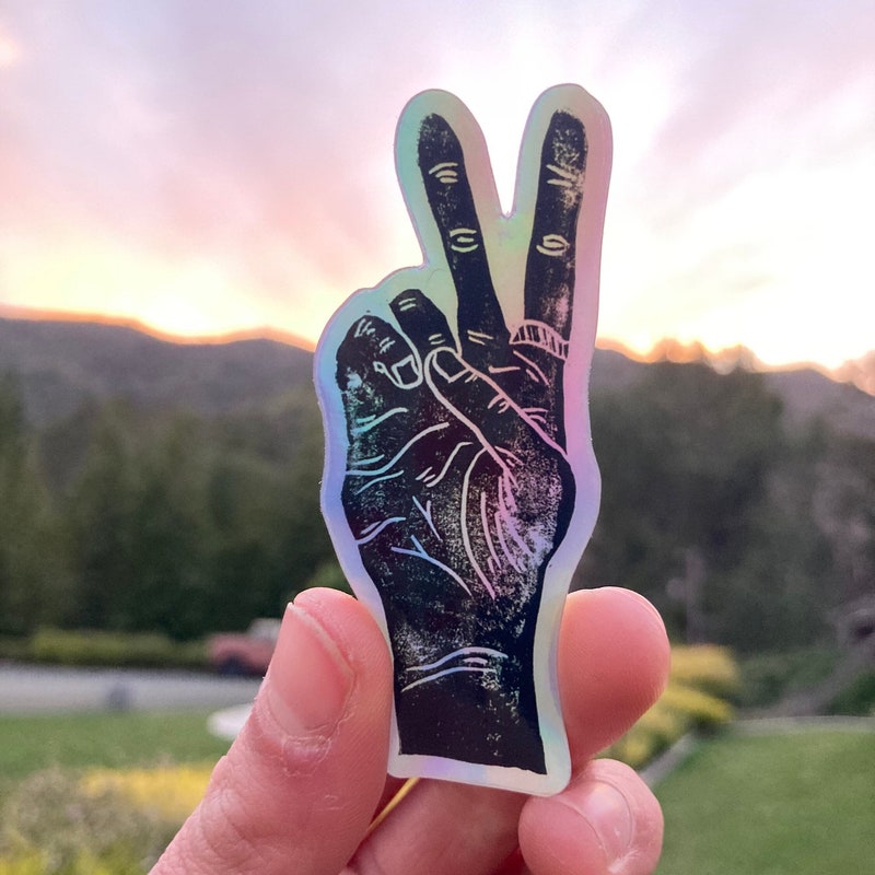 Peace Sign Stickers - Etsy