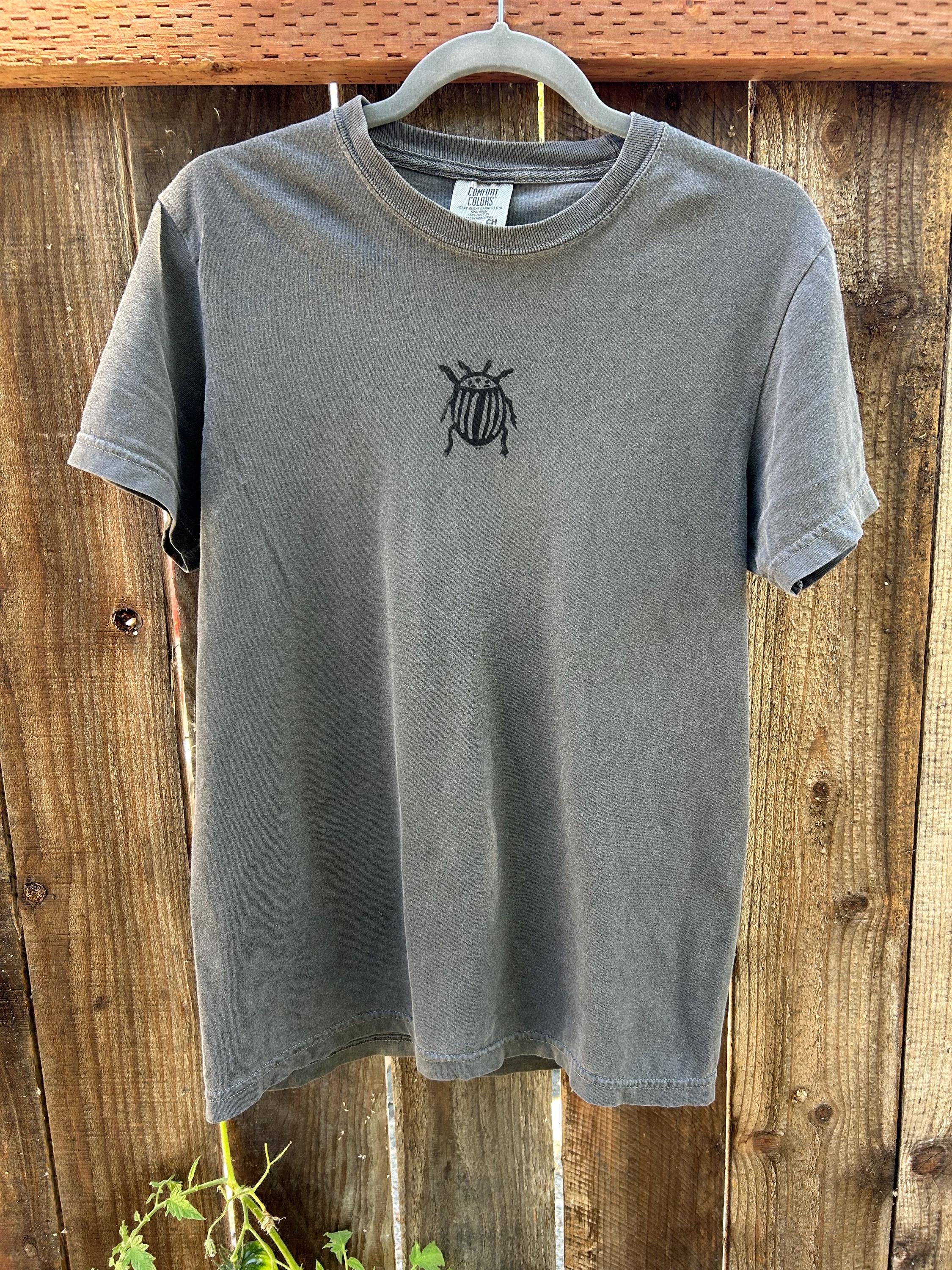 Linocut Print Insect T-shirt - Etsy