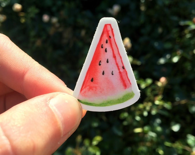 Tiny Watermelon Vinyl Sticker - Etsy