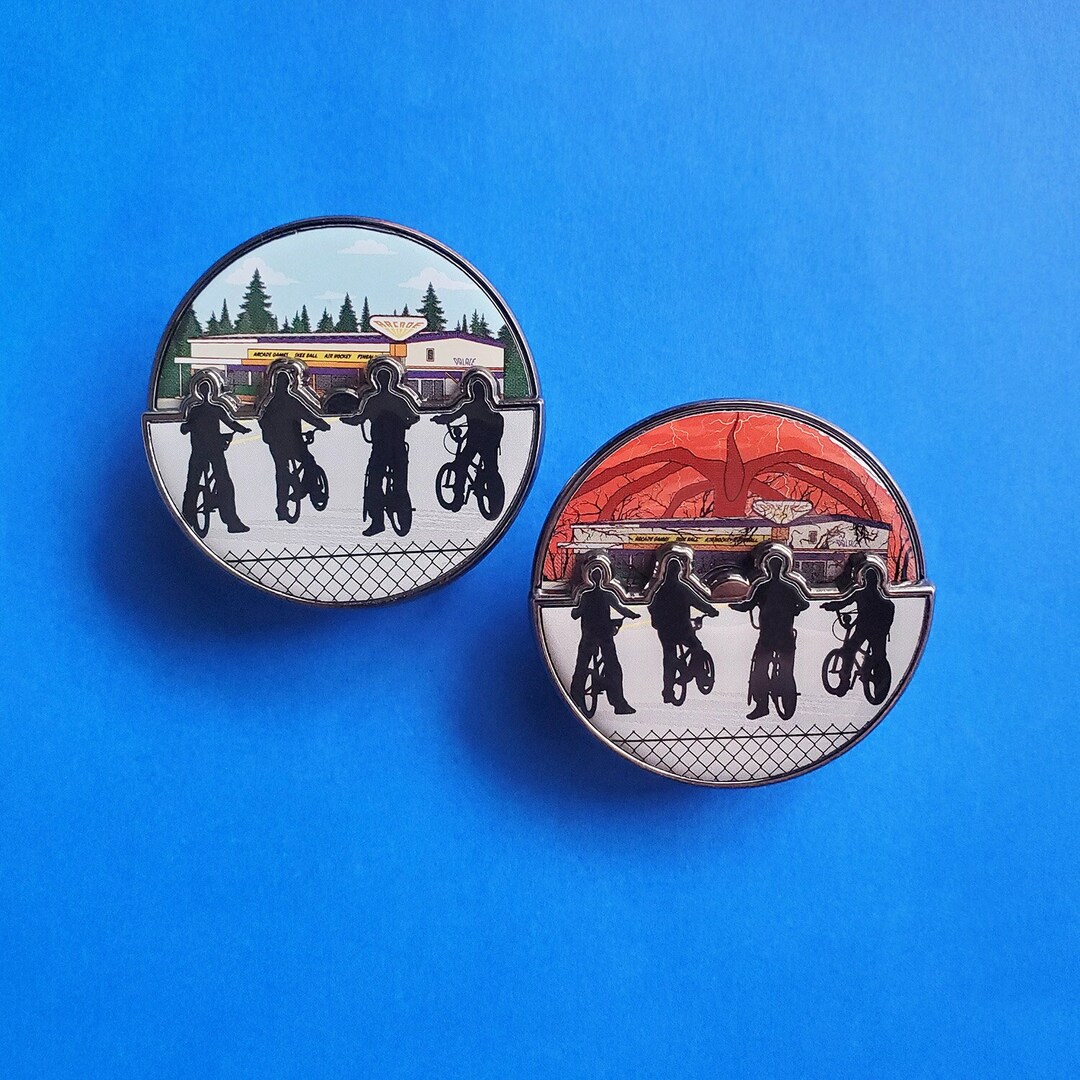 Up is Down Spinner Enamel Pin - Etsy