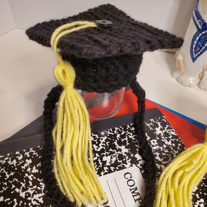 Crochet Graduation Cap, Grad Cap for Pets, Obedience School Graduation ...