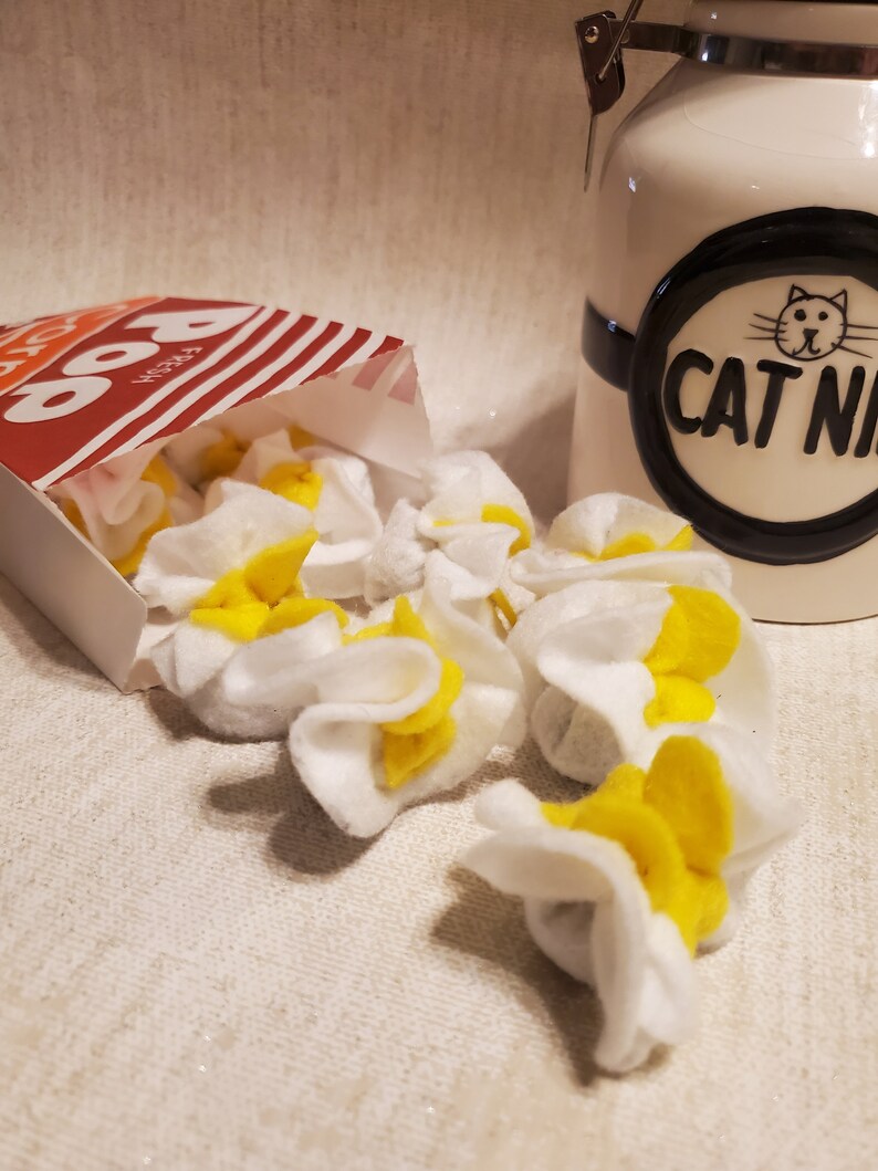 Catnip Popcorn Popcorn Catnip 6pc Catnip Popcorn | Etsy