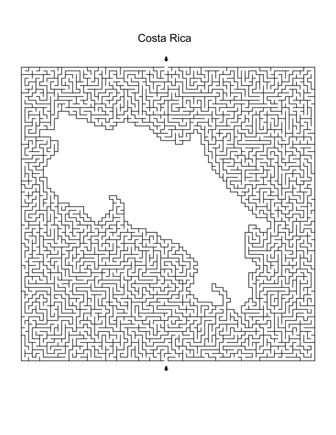 23 Printable Mazes maps of countries in North America. Fun and - Etsy ...