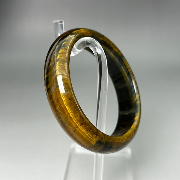 Tigers Eye Bangle Bracelet - Etsy