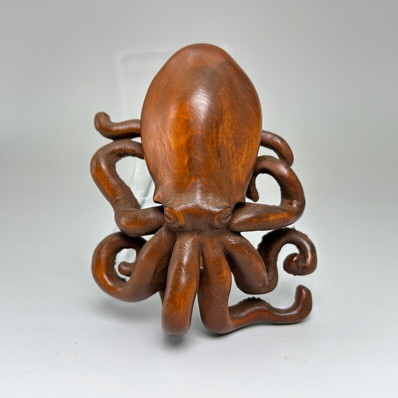 Boxwood Carved 8 Claw Octopus Sculpture Decor Collectible Netsuke - Etsy