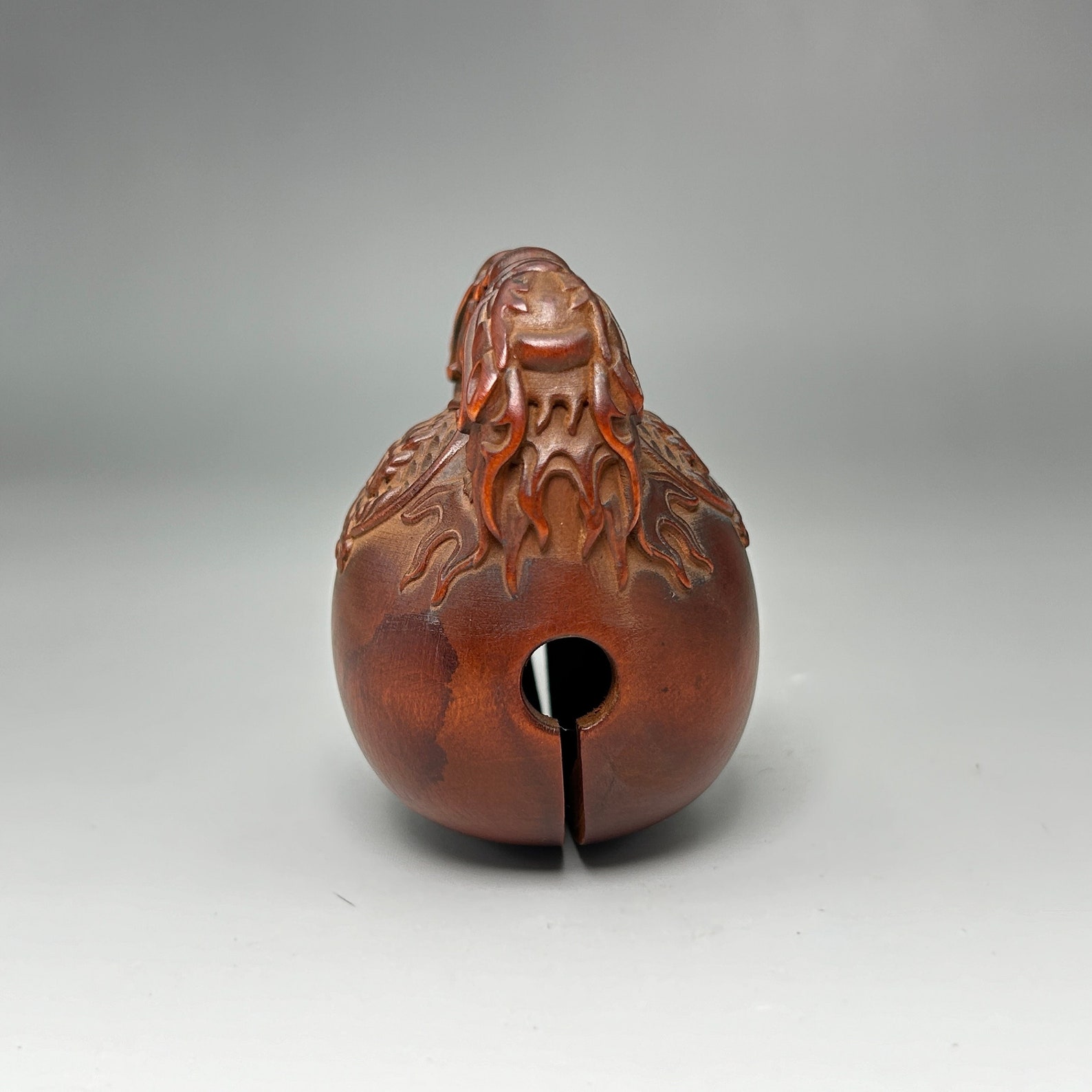 Boxwood Carved Dragon Muyu, Taoism and Buddhism Musical Instrument ...