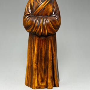 Top Woodcarving Little Monk, Practicing Zen Buddhism, Boxwood ...