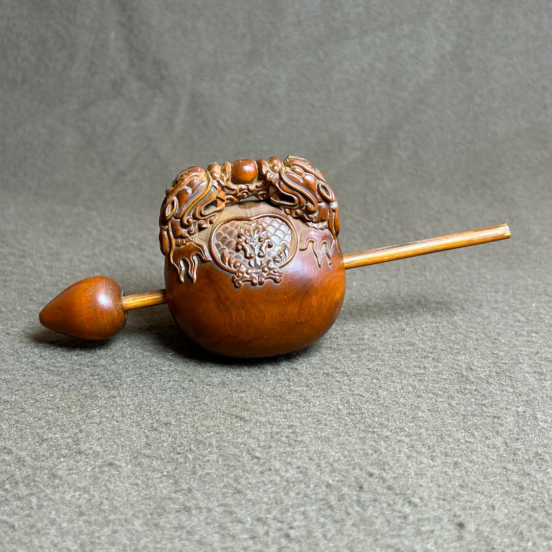 Boxwood Carved Dragon Muyu Taoism and Buddhism Musical - Etsy