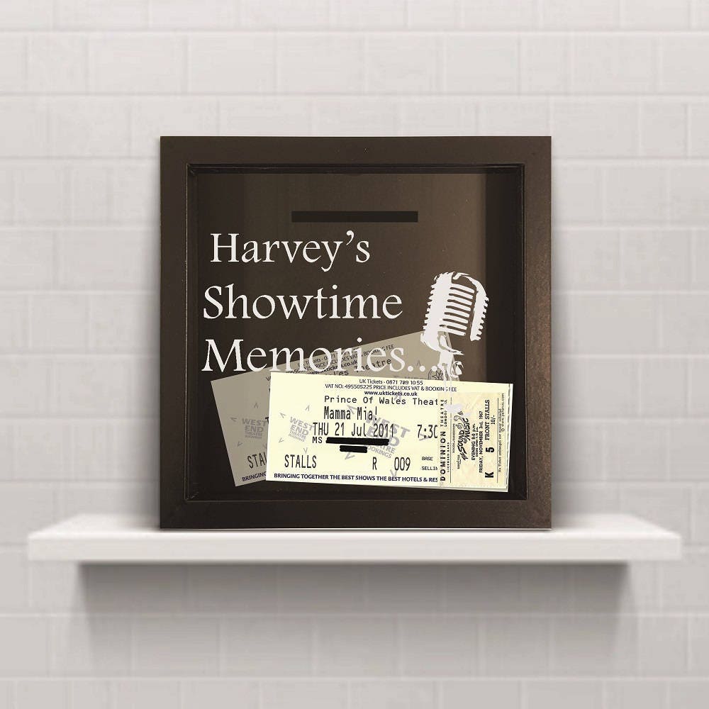 Personalised Concert Ticket Collection Box Personalised - Etsy UK
