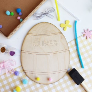Personalised Easter Craft Kit | Easter Egg Decorating Kit | Kids Crafts ...