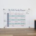 Personalised Wall Family Planner Dry Wipe Wall Organiser for Family ...