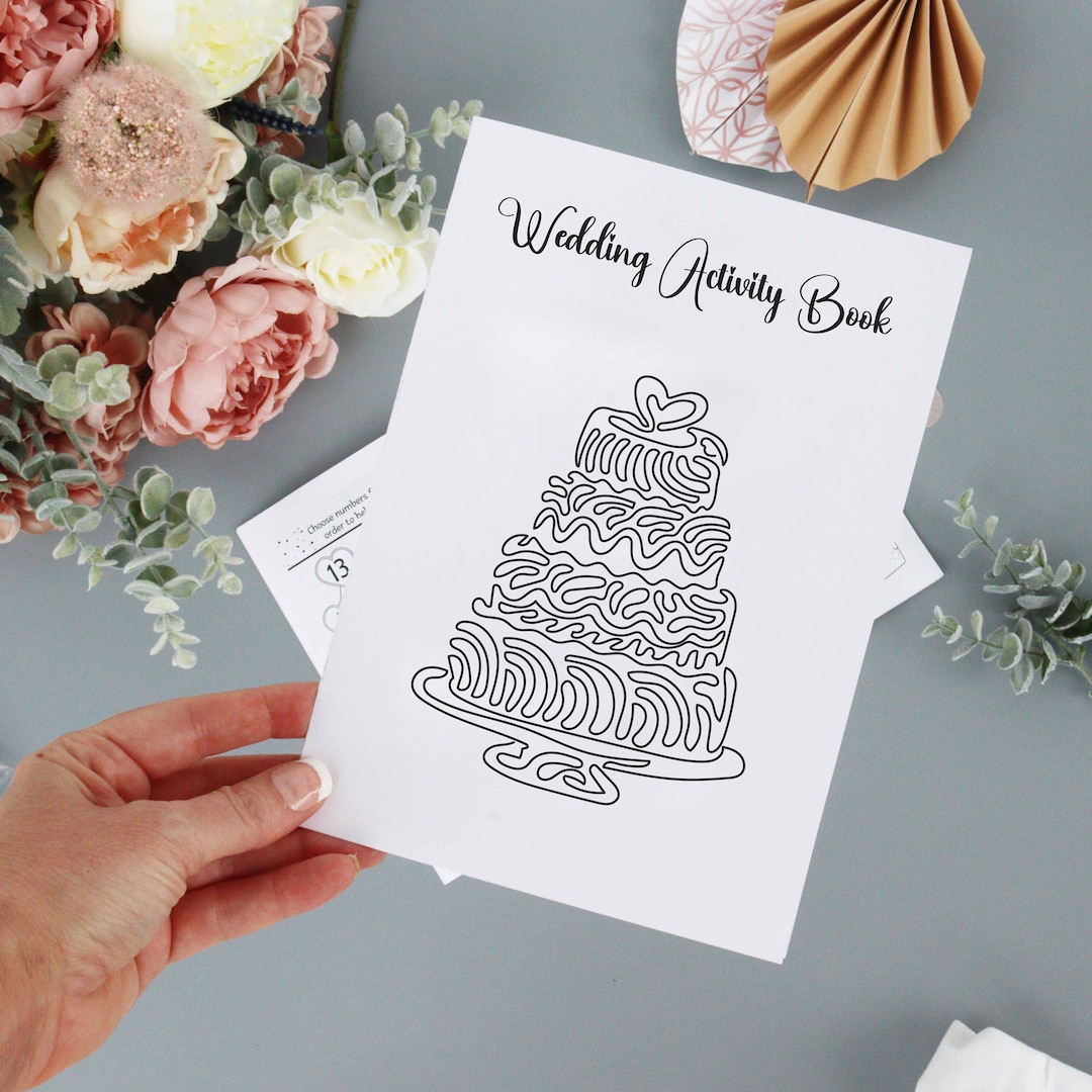 Wedding Activity Book, Digital Download Activity Kit, Children's ...