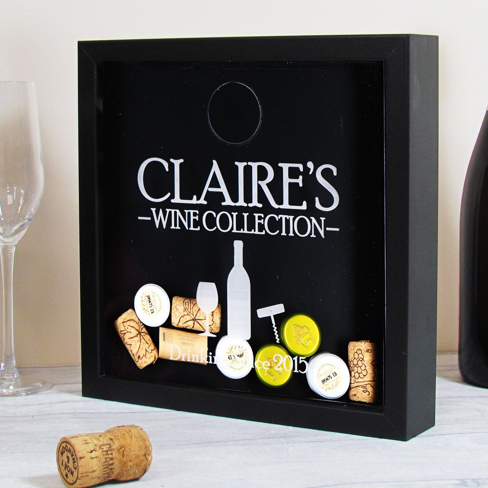 Personalised Wine Cork Collection Box Wine Bottle Lid - Etsy