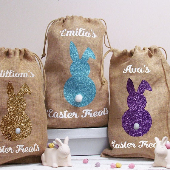 Personalised Easter Egg Hunt Bag Personalised Easter Treats | Etsy