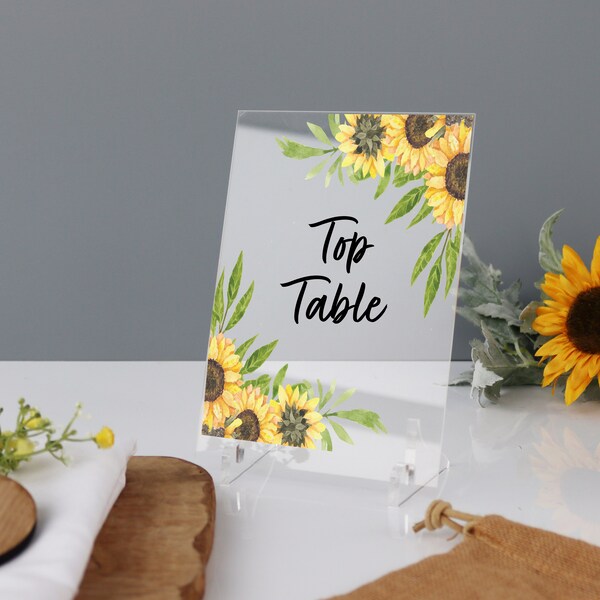 Sunflower Table Numbers - Etsy
