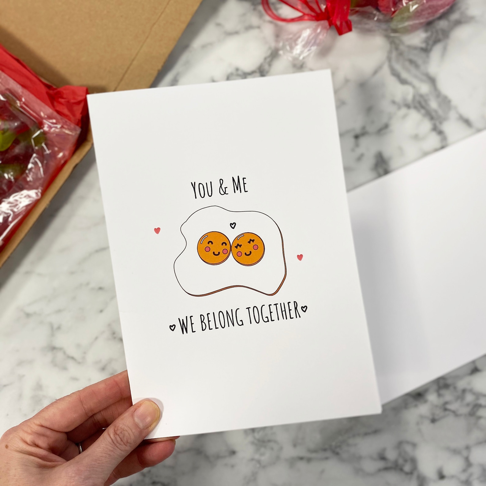 Cute You And Me Belong Together Valentine's Card | Etsy