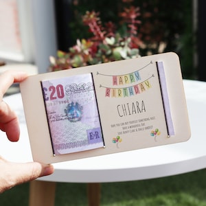 Personalised Birthday Money Gift Holder | Money Holder With Printed ...