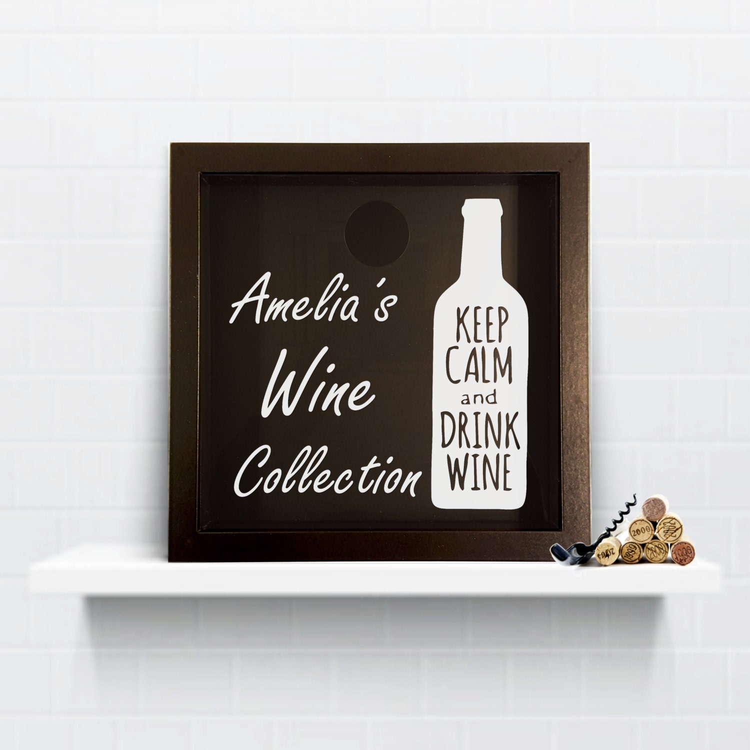 Personalised Wine Cork Collection Box Wine Bottle Lid - Etsy
