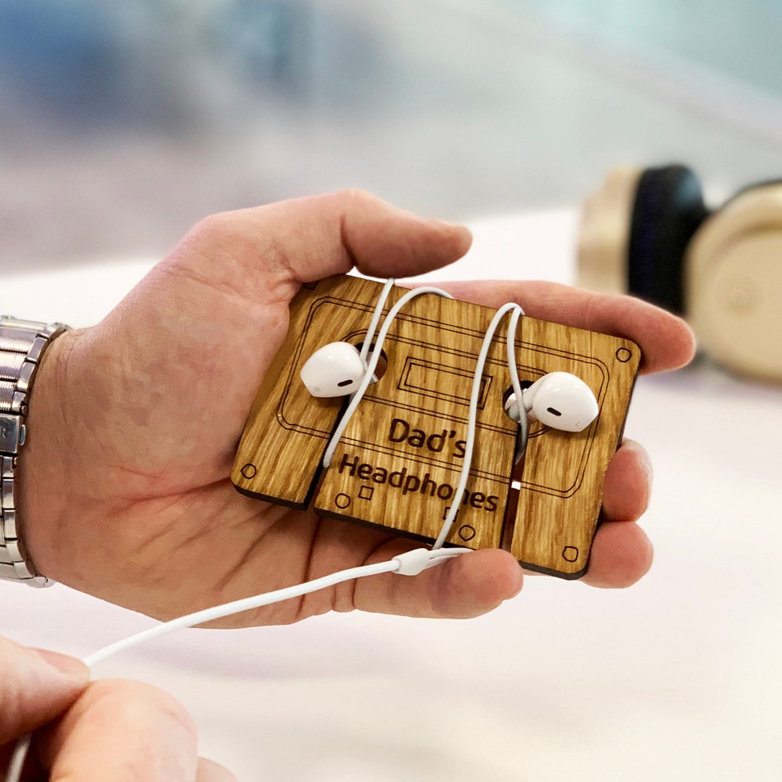 Personalised Earphone Wire Tidy Personalised Headphone | Etsy UK