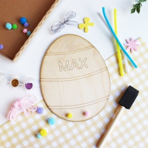 Personalised Easter Craft Kit | Easter Egg Decorating Kit | Kids Crafts ...