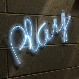 Personalised Name Neon Sign | Handmade Neon Sign | Neon EL Wire | Any ...