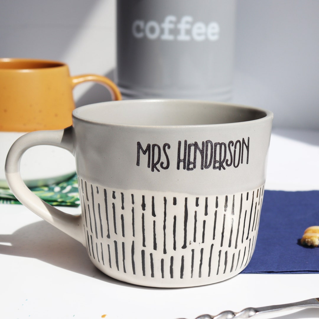 Teacher Gift Personalised Stoneware Mug | Thoughtful Teacher Gift With ...