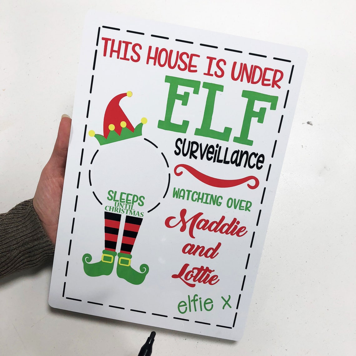 Personalised Countdown To Christmas Calendar Advent Calendar Etsy personalised-countdown-to-christmas-calendar-advent-calendar-etsy