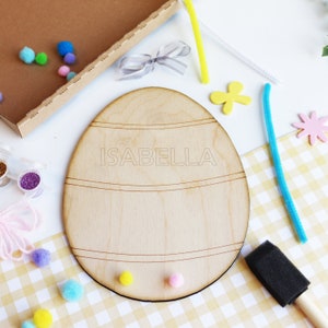 Personalised Easter Craft Kit | Easter Egg Decorating Kit | Kids Crafts ...