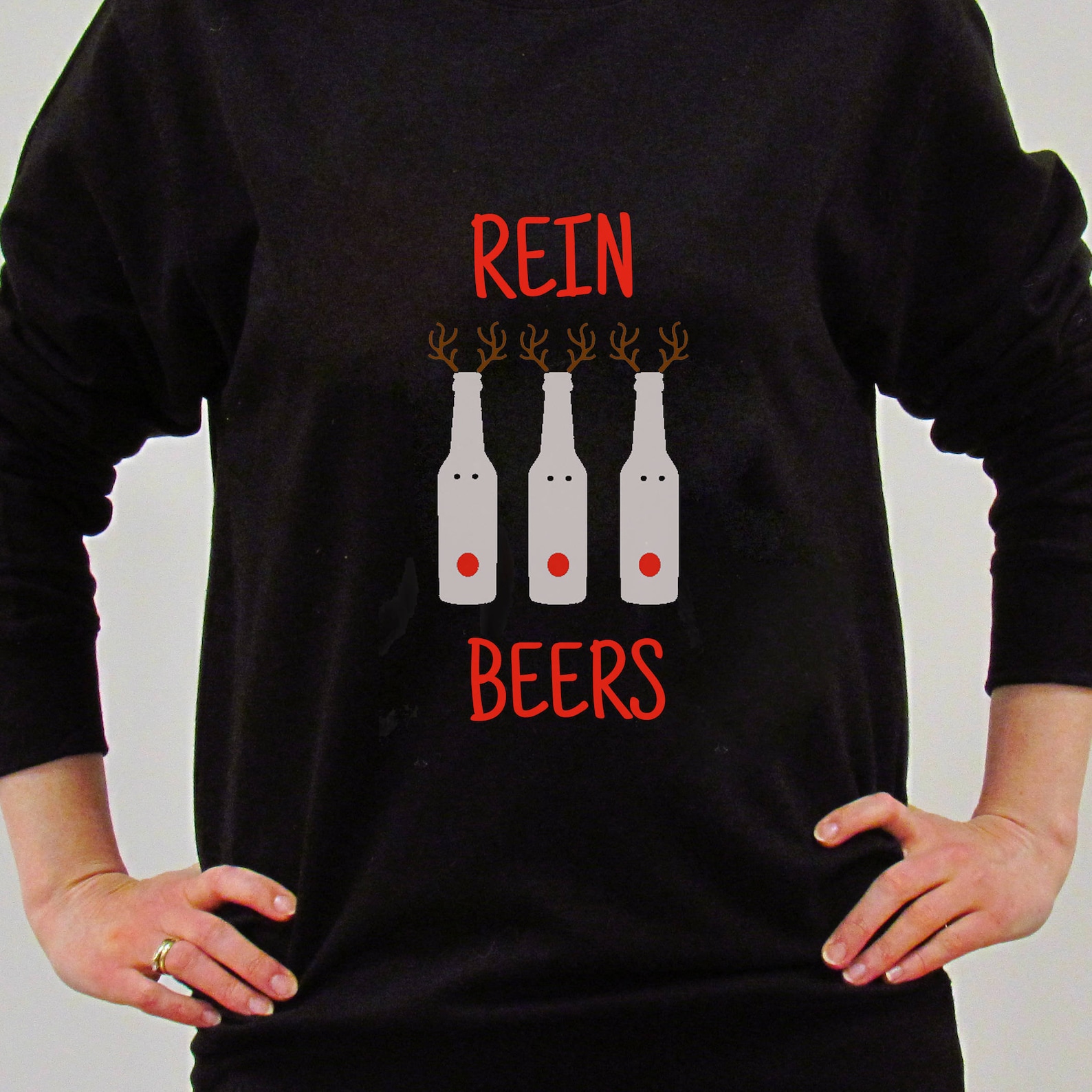 Funny Reinbeers Christmas Jumper Christmas Jumper Day Idea With ...