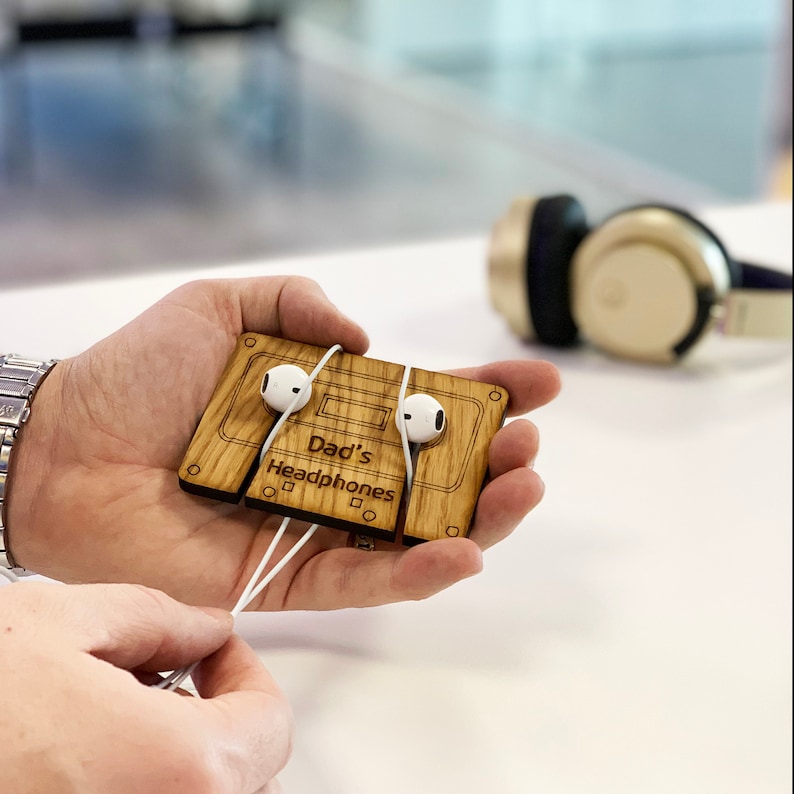 Personalised Earphone Wire Tidy Personalised Headphone - Etsy UK