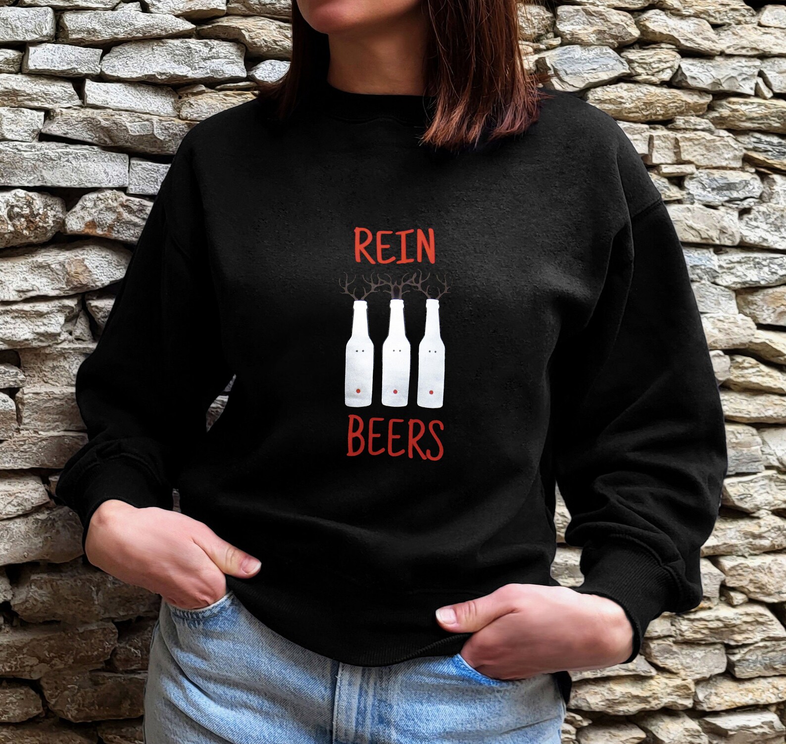 Funny Reinbeers Christmas Jumper Christmas Jumper Day Idea With ...