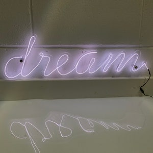 Dream Neon Sign | Neon Wall Décor | Neon Bedroom Sign | Bedroom Wall ...