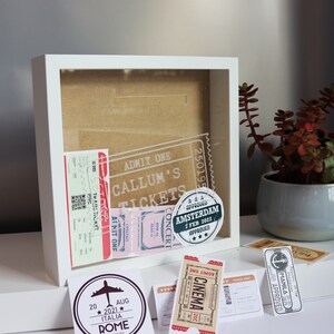 Personalised Ticket Collection Box | Cinema Gig Ticket's Memory Box ...